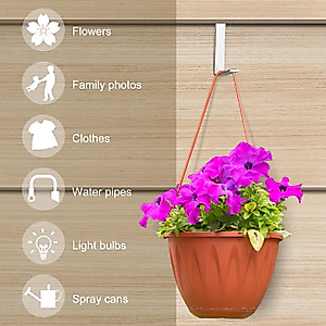 NQEUEPN 8pcs Siding Hook, Aluminum Alloy Hooks Without Require Drilling Siding Hooks for Hanging Outdoor Hooks for Fiber Cement Board Siding Vinyl No Hole Clips(Installation Tool Included)