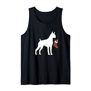 Boxer Christmas Stocking Stuffer Dog Tank Top
