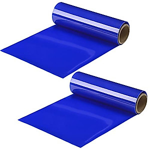 2 Pcs Non Slip Silicone Grip Material Roll Anti Slip Large Roll 7.87'' x 3 ft Cut to Size Non Slip Mat Large Table Pads for Eating Aids Baking Crafts Table Counter Drawer or Any Surface, Blue