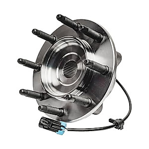 Detroit Axle - 4WD Front Wheel Bearing Hubs for Silverado Sierra 2500 HD 3500 Chevy Avalanche Suburban GMC Yukon XL 2500 Hummer H2 Wheel Bearing and Hubs Assembly Replacement