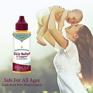 Miracell Skin Relief and Support, Apricot Kernel Oil, Coconut Oil, Sesame Oil Jojoba Oil, Avocado Oil, Camellia oil, Rosehip oil Vitamin E, Serum 2 oz