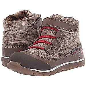 See Kai Run Boys' Sam II Waterproof Hiking Boot, Brown/Red, 6 M US Toddler