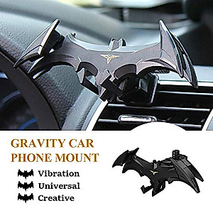 RFSRZ Car Vent Bat Mount Creative Bat Car Phone Holder Mount Universal Gravity Automatic Locking Hands Free