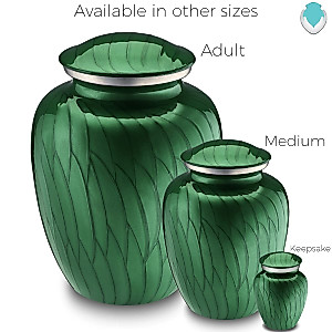 GetUrns Keepsake Embrace Lighthouse Cremation Urn (Pearl Green)