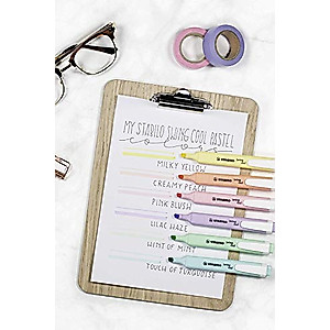 STABILO Highlighter swing cool Pastel - Wallet of 6 - Assorted Colors