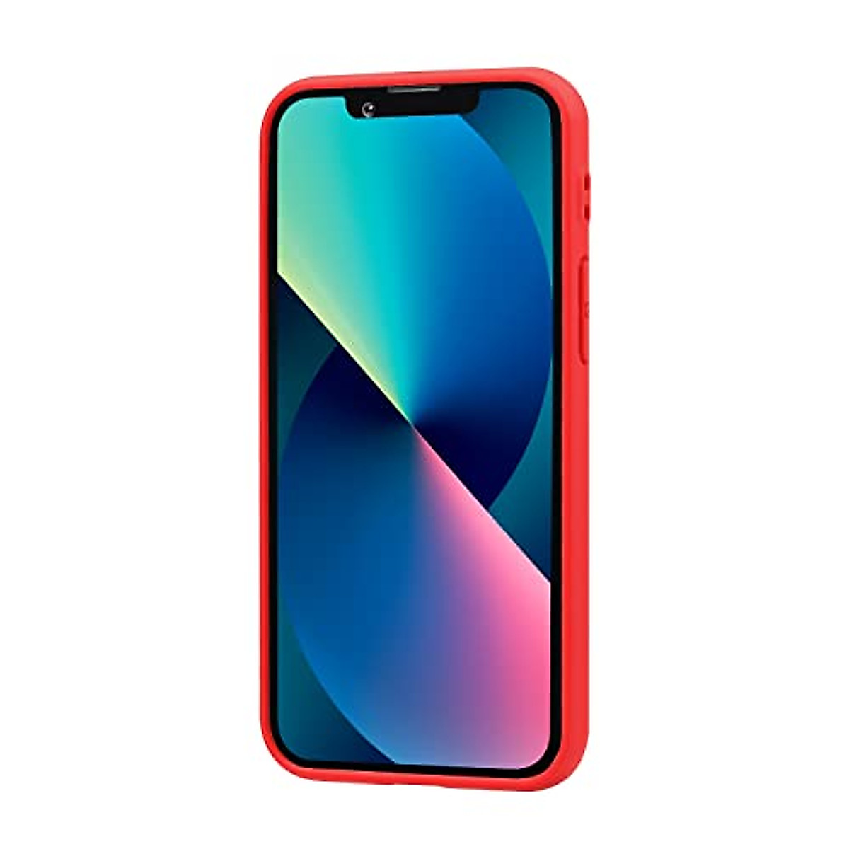 technext020 for iPhone 13 Mini Red Case, Shockproof Ultra Slim Fit Silicone iPhone 13 Mini Cover TPU Soft Gel Rubber Cover Shock Resistance Protective Back Bumper for Apple iPhone 13 Mini, Red