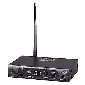 Audio2000'S AWM6309U UHF 100 Selectable Frequency Wireless in-Ear Monitor System with Two Wireless Receivers and a PVC Carrying Case