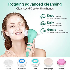 UMICKOO Blackhead Remover Vacuum,Rechargeable Facial Cleansing Brush with LCD Screen,IPX7 Waterproof 3 in 1 Face Scrubber Cleaner for Exfoliating, Massaging and Deep Pore Cleansing