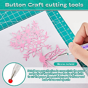 13 Pcs Craft Cutting Tools Precision Cutter Safety Carving Paper Cutter Hobby Exacto Knife Fine Point Pen Ceramic Blade for DIY Drawing Trimming Scrapbooking Art Vinyl Stencil, Mixed Colors