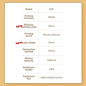 Label Printer 2022 Upgrade, Bluetooth Portable Wireless Label Maker Machine for Label Tape up to 1in, Smart Mini Sticker Printer with 2 Label Rolls