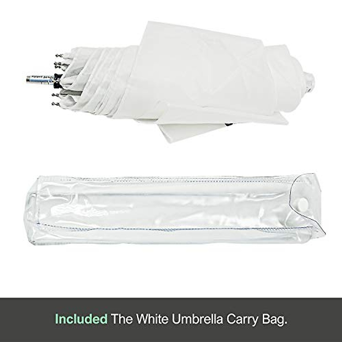 LimoStudio 33" 3-Fold Ultra Compact Professional Photography Photo Video Studio Lighting Flash Translucent White Soft Umbrella for Photo Portrait Studio Shooting Daylight, AGG3098