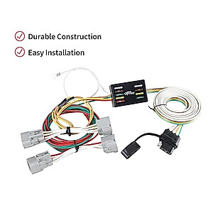 Oyviny Replacement for 55513 4 Pin Trailer Wiring Harness for 2005-2015 Toyota Tacoma/1994-1998 Toyota T100/2010-2012 Toyota Hilux