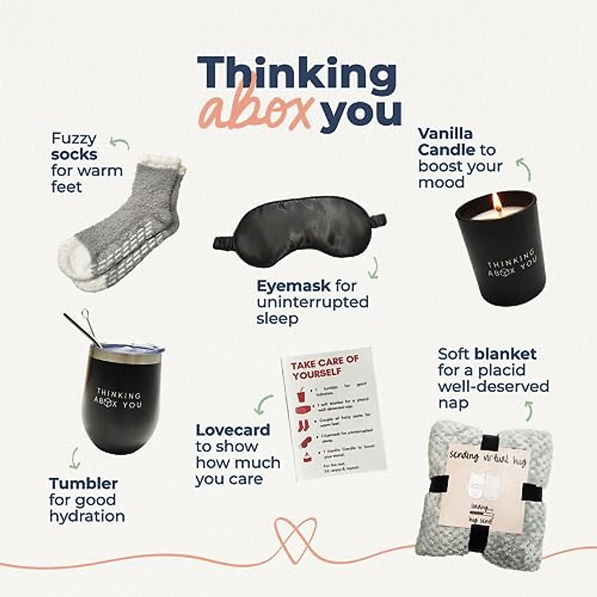 TAY 7 Pcs Get Well Soon Gifts for Women, Elegant Get Well Soon Gift Basket for Mom, Sister, Best Friend, Daughter, Auntie, Coworker