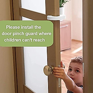 [8 Pack] BYETOO Door Finger Pinch Guards,Baby Proof Door Slam Stopper,Protect Child Fingers with Soft Foam Guard,Prevent Finger Pinch Injuries,Slamming Door,Child or Pet from Getting Locked in Room