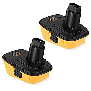 Dutyone 2Pack 20V Battery Adapter DCA1820 Replacement for Dewalt 18V Tools Convert 20V Lithium On Battery DCB204 DCB205 for 18V NiCad and NiMh Battery Tools