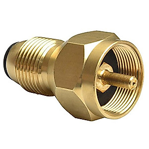 Onlyfire Universal Propane Tank Refill Adapter- Solid Brass Regulator Valve Accessory for all 1 LB Tank Small Cylinders