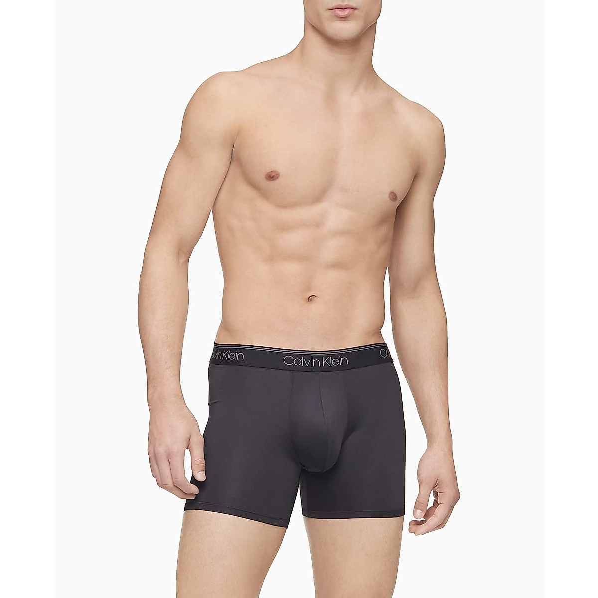 Calvin Klein Men's Micro Stretch 5-Pack Boxer Brief, 5 Black, Medium