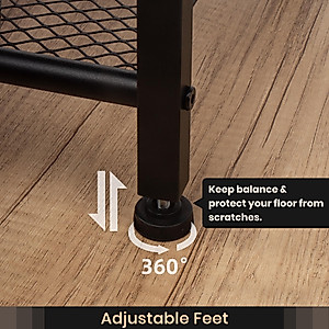 TooCust Tall End Table with Charging Station-Raised Baffle Design on The Top,12" W×16" D×24" H,3-Tier Rustic Nightstand with Drawer, End Tables with USB Ports and Outlet, Vintage Bedside Table