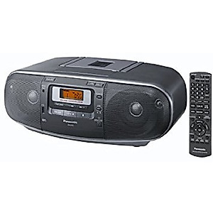 Panasonic RX-D55GU Boombox High Power Portable Stereo AM/FM Radio, MP3 CD, Tape Recorder with USB & Music Port Sound with 2Way 4-Speaker, 220 Volt