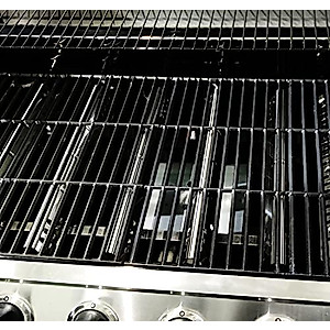 Uniflasy 18.7" Cooking Grates for Weber Genesis II 400 and Genesis II LX 400 Series Gas Grills, Genesis ll LX E-440/S-440, S-410/E-410 Grill Grate Replacement Parts for Weber 66089 66097, Cast Iron