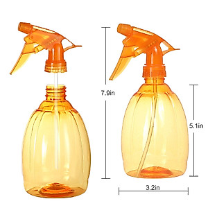 6 Pcs Spray Bottles 17 oz / 500ml Empty Colorful Adjustable Nozzle Spray Bottles with 1 Funnel Essential Oils Travel Spray Bottles for Cleaning Solutions Planting Aromatherapy Makeup Hair
