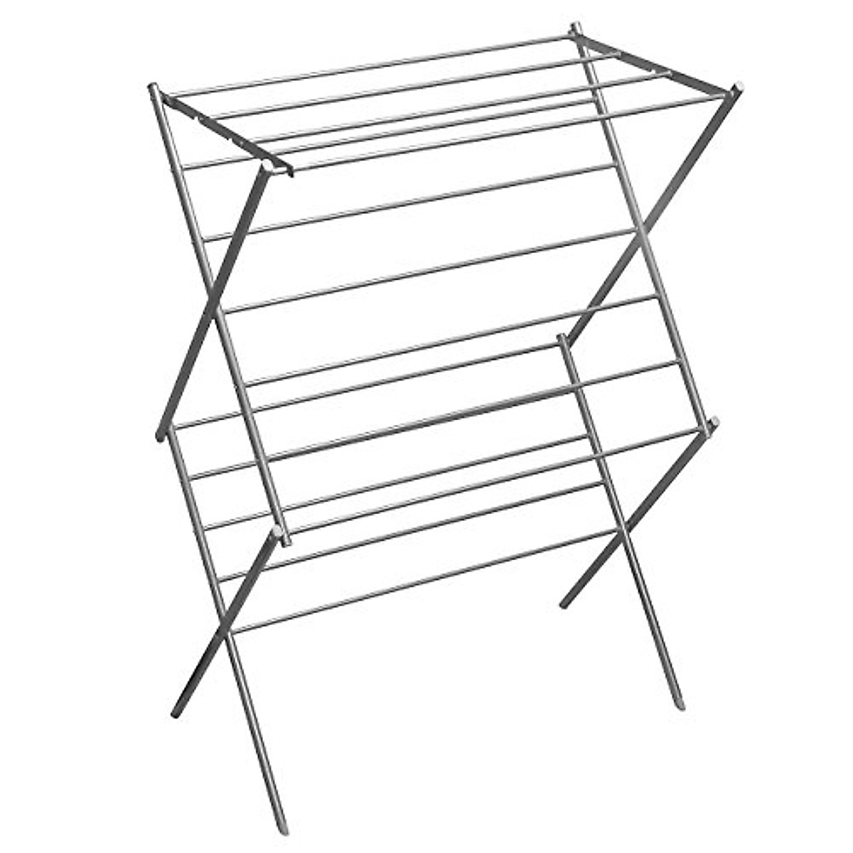 YBM HOME 2 Tier Deluxe Foldable Clothes Steel Drying Rack #1622-11