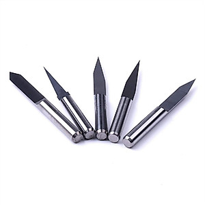 F.L.S 20pcs 10° 15° 20° 30° 3.175mm Carbide PCB Engraving Drill Bits CNC Bit Router Tool 0.1mm