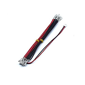Arcity 2 Pcs Arcade Cable Wire LED Button Power Cable Daisy Chain 0.110 Inch /2.8mm Terminals Jumper Wire Harness Lighted Up 20 LED Arcade Buttons for USB Encoder, MAME, Arcade1Up, Raspberry Pi,PC New