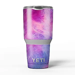 Design Skinz Pink and Blue Fume Clouds - Skin Decal Vinyl Wrap Kit Compatible with The Yeti Rambler Cooler Tumbler Cups