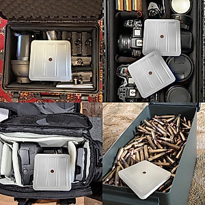 Wisesorb 200 Gram 2 Pack Gun Safe Dehumidifier, Reusable Silica Gel Dehumidifier, Indicating Silica Gel Desiccant Canister (Orange to Green)