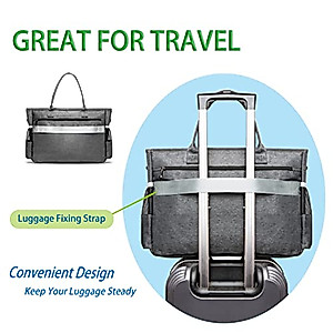 Arctic fox Laptop Tote Bag for Women/Men, 15.6'' Computer Messenger Teacher Work Bag with Padded Laptop Case for Business, Office and Travel.