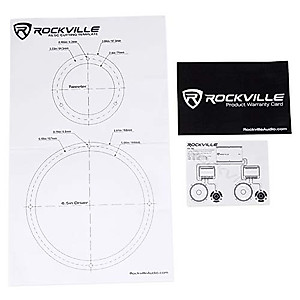 Rockville Pair X6.5C Competition 6.5" 1000W Component Speakers/Titanium Tweeters, black,silver