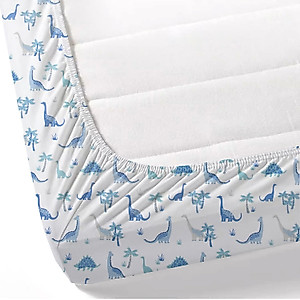 LITTLE CELEBRITY Twin Sheet Set | Kids Sheet & Pillowcase Sets | Twin Sheets for Boys Girls, Fitted Sheet, Top Sheet, Pillowcase | Twin Sheets Set | Twin Bed Sheets | Bed Sheets Twin (Dino Jungle)