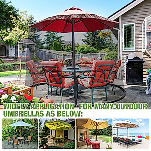 Sanwuta 2 Pcs Patio Umbrella Screen Patio Umbrella Mosquito Netting Fits 7-11ft Outdoor Umbrellas and Patio Tables, Does Not Contain Patio Umbrella