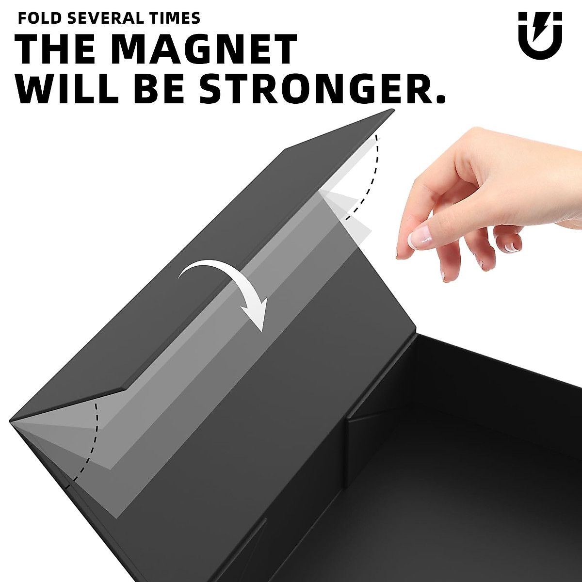 MOZRRO Gift Box 11.5 x 8.2 x 2.3 In Gift Boxes for Presents Magnetic Closure, Gift Boxes with Lids for Presents Birthday Luxury Jewelry T-shirts Gloves Scarves Books Clothes Candy, Gift Wrap - Black