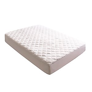 Mediflow Cotton Classic 54 by 75-Inch Mattress Pad, Full, White