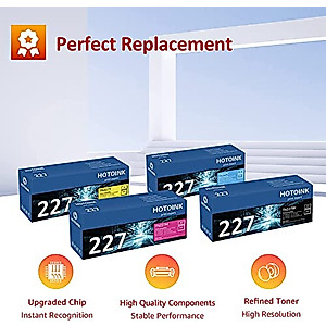 TN-227BK/C/M/Y High Yield Toner Cartridge 4 Pack Compatible Toner Cartridge Replacement for Brother TN227 TN227BK TN-227 TN223 TN223BK for HL-L3290CDW MFC-L3710CW MFC-L3770CDW MFC-L3750CDW HL-L3230CDW