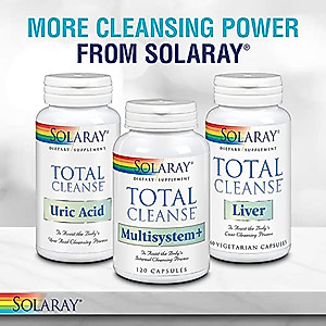 SOLARAY Total Cleanse Lymph | Red Root, Echinacea, Ginger and More for Healthy Cleansing Support | 60 VegCaps, 30 Serv.