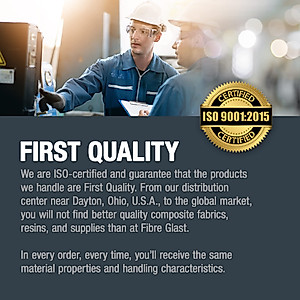 Fibre Glast Fiberglass Chopped Strand Mat – Strong, Easy to Use & Lightweight Glass Fiber for Structural Reinforcement & Repair Kits — 1.5 Ounces, 4 Inches Wide, 10 Yard Long Roll, Made in USA