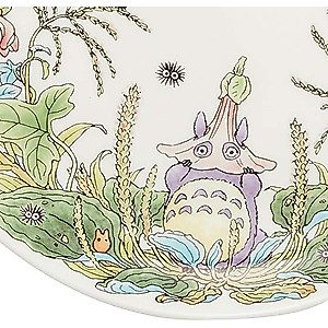 Noritake T50116A/4660-4 My Neighbor Totoro Plate, 9.1 inches (23 cm), Hiruga, Microwave Safe, 1 Piece, Bone China