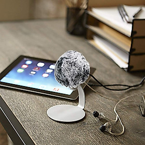 Microphone Windscreen - Furry Windscreen Muff Wind Cover Custom Fit for Shure MV5 Condenser Microphone