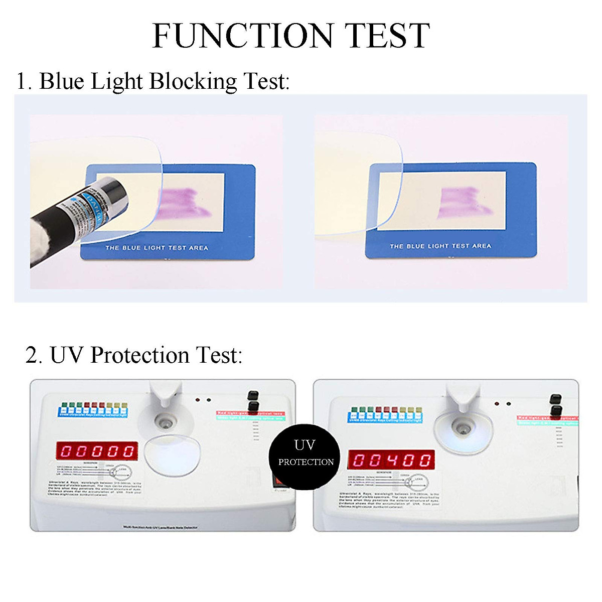 FRAZALA Flip-up Clip On Blue Light Blocking Glasses for Prescription Glasses Unisex Anti Blue-Ray Glasses for Eye Protection (2PCS)