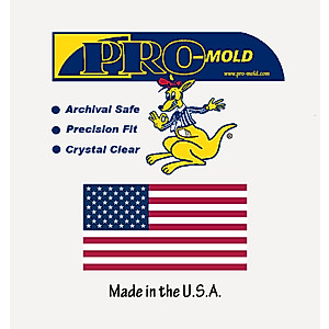 10-Count Pro-Mold 35pt. Magnetic One-Touch Card Holders Holds Sleeved Card USA Made with Cleaning Cloth, Gold