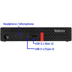Lenovo ThinkCentre M920Q Tiny Desktop Computer, Intel Core i5-9500 Upto 4.4GHz, 16GB RAM, 128GB M.2 + 500GB HDD, 4K 3-Monitor Support DisplayPort, HDMI, WiFi, Bluetooth - Windows 10 Pro (RENEWED)
