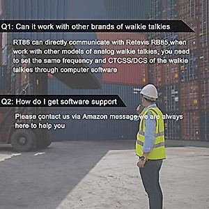 Retevis RT86 Two Way Radios Long Range Rechargeable,High Power Heavy Duty 2600mAh 2 Way Radios,Remote Alarm,Built-in Flashlight, Walkie Talkies Adults with Shoulder Mic(4 Pack)