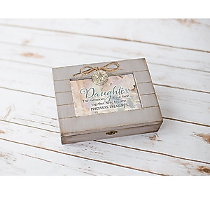 Cottage Garden Daughter Memories Treasures Grey Distressed Locket Music Box Plays You are My Sunshine