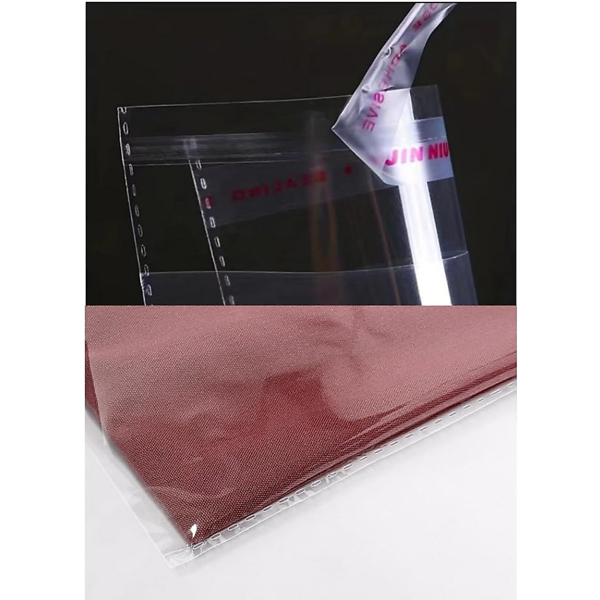 Muyindo 100 Pieces (9x12 Inch) Clear Plastic Bags for Packaging, Clothing & T-Shirts Strong Packing Self Adhesive Cellophane Bag