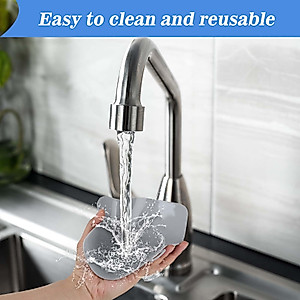 4PCS Drain Covers, Drain Covers to Keep Bugs Out, Bathtub Drain Stopper, Shower Drain Cover, Shower Drain Cover Silicone Anti Odor, 2 White, 2 Grey