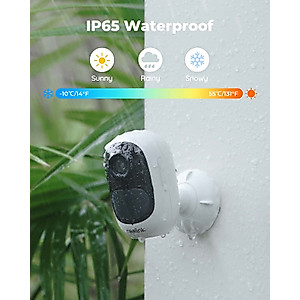REOLINK Argus 2E 2K Wireless Cameras for Home Security, No Hub Needed, Solar Powered Outdoor Camera 3MP Night Vision, Human/Vehicle Detection, Local Storage, Compatible with Alexa, (2 Pack)