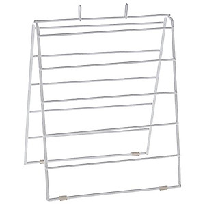 Saddle Bag Dispenser Deli Bag Dispenser White Coated Wire - 9"L x 6"W x 11 1/2"H